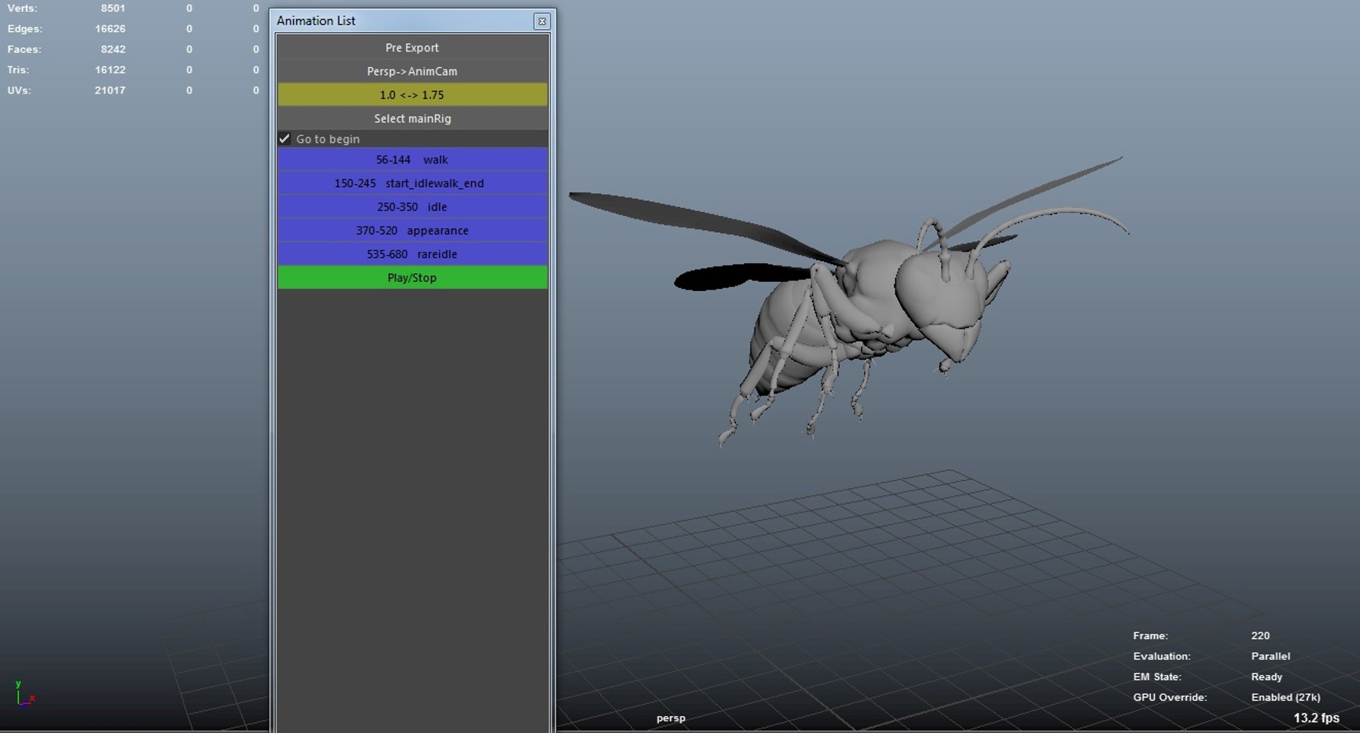 3D Bee Animation Model - TurboSquid 1386756