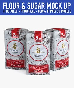 3D Flour Models | TurboSquid