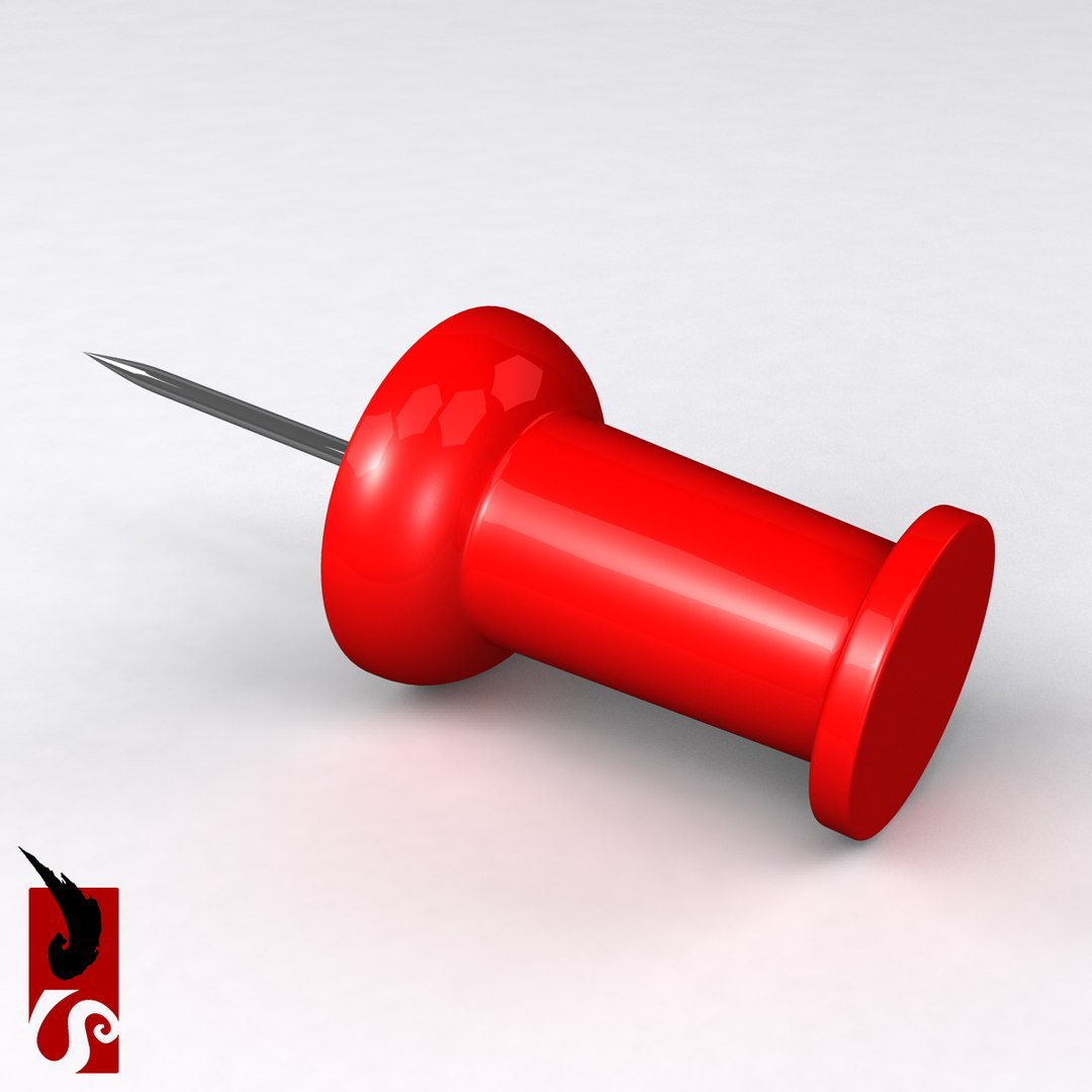 3d Model Of Pushpin