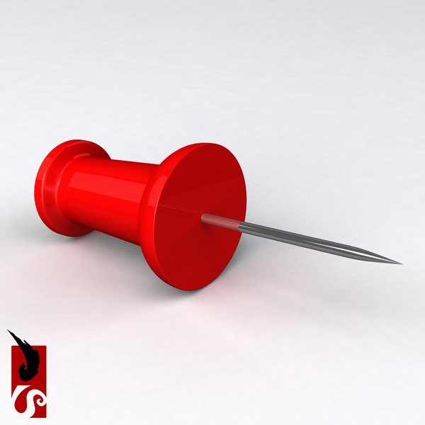 3d model of pushpin