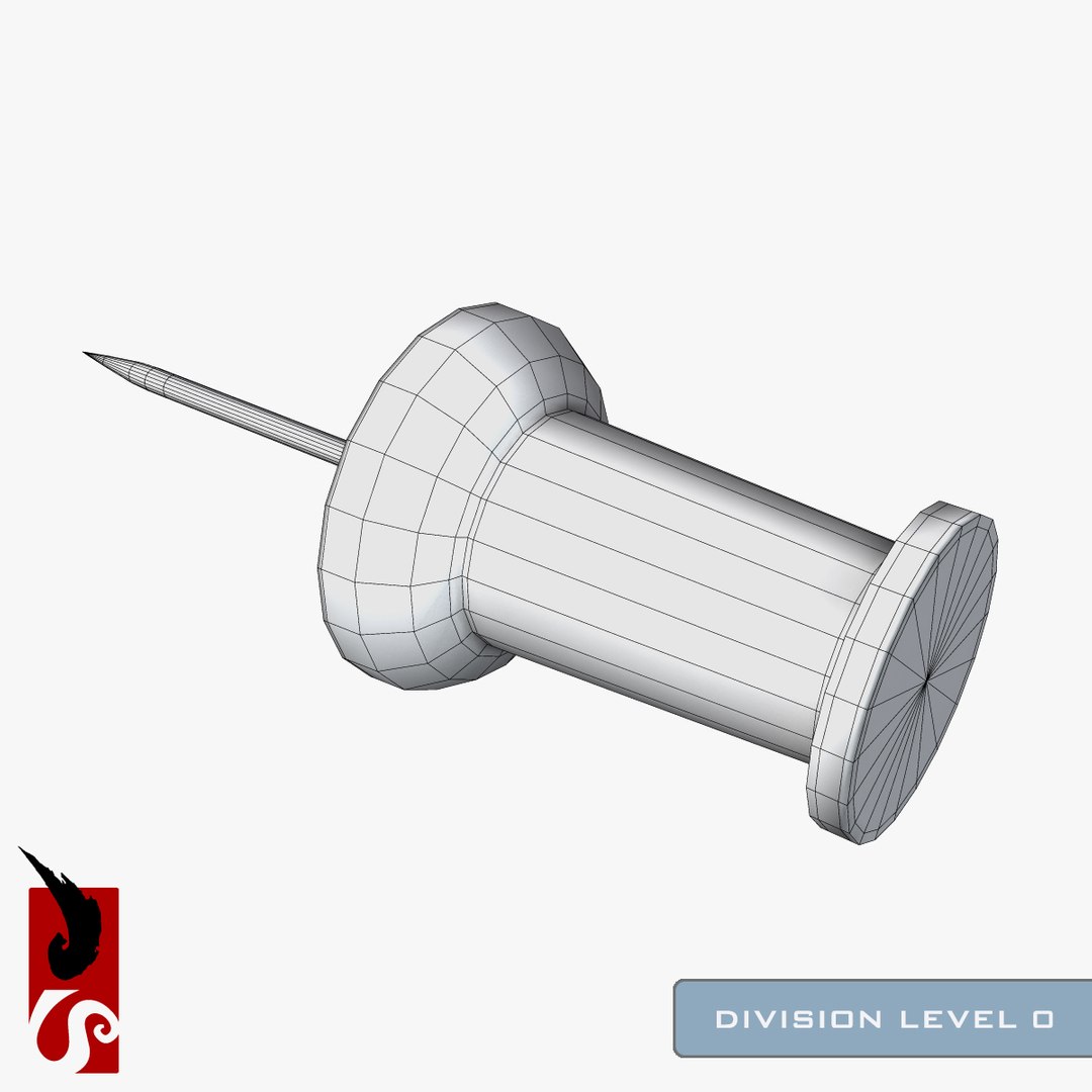 3d Model Of Pushpin