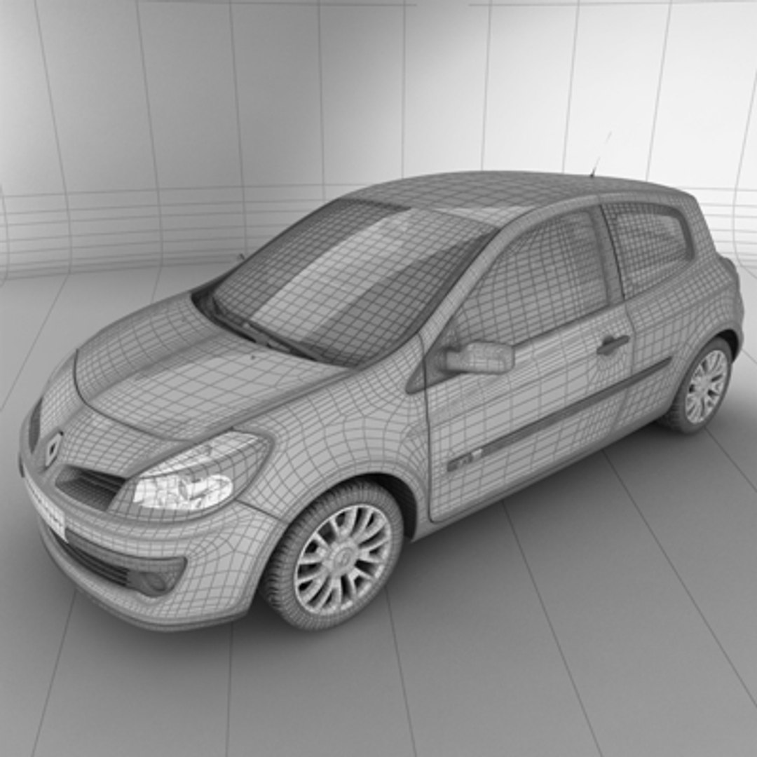 Renault Clio 3d C4d