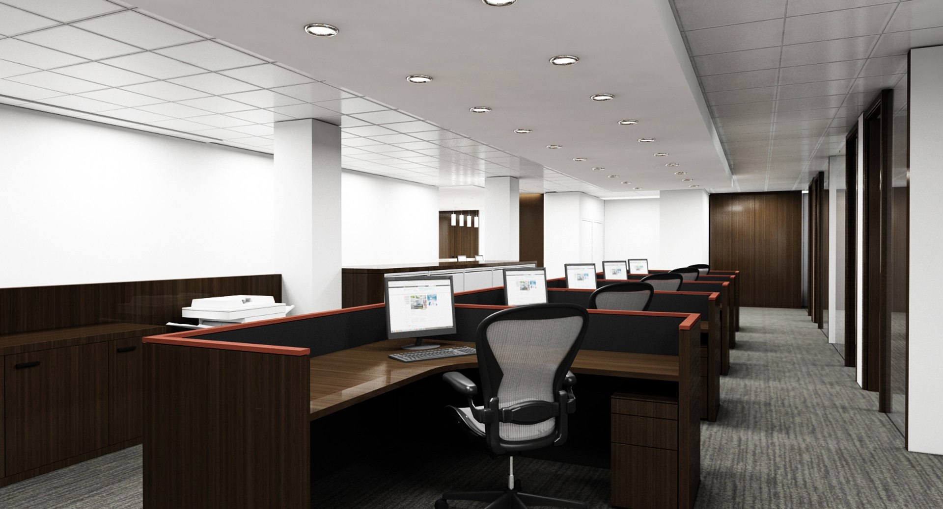 Office Interior 3d Model