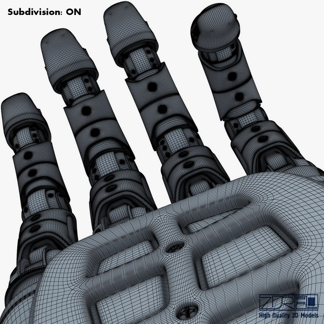 Bio robotic hand v 3D - TurboSquid 1173443