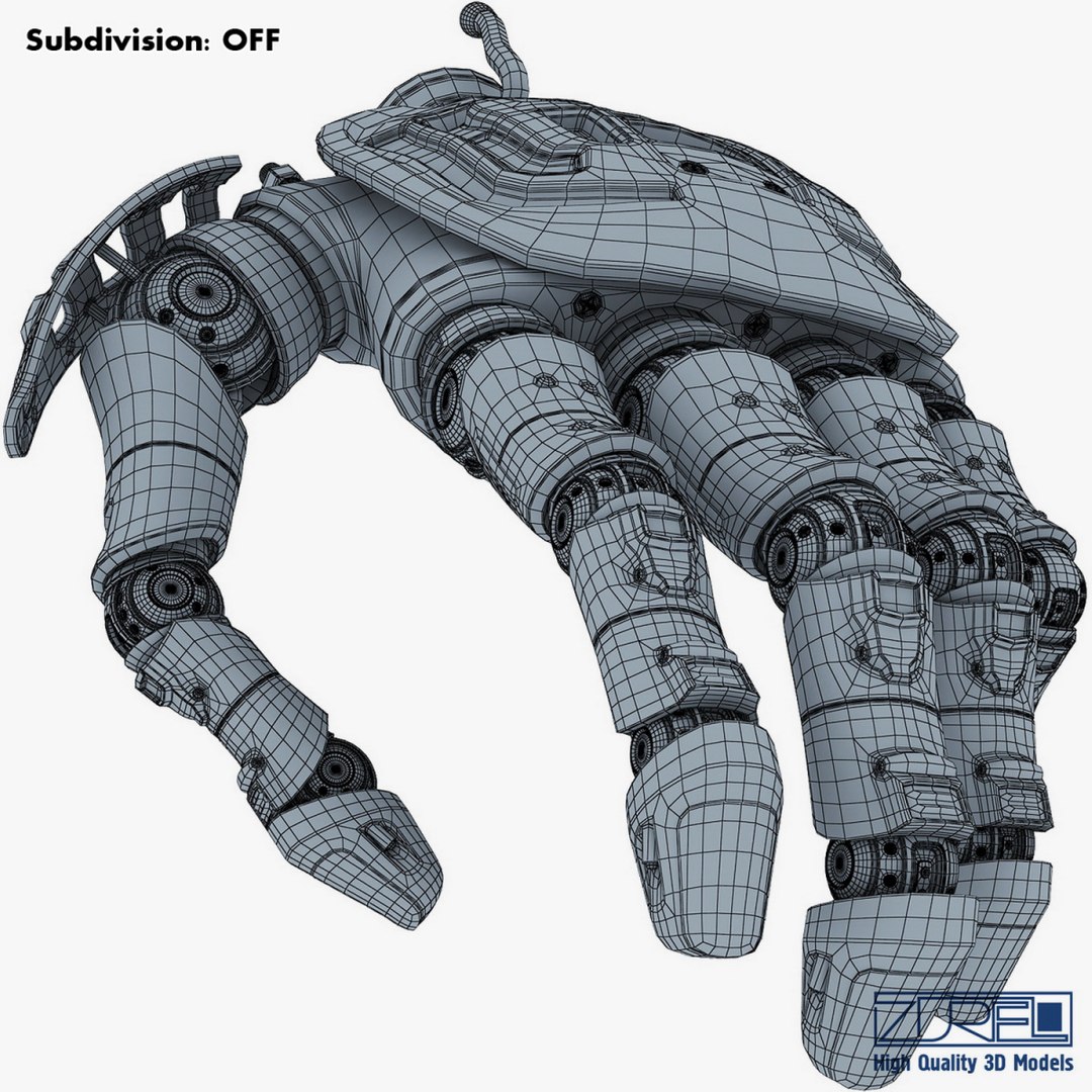 Bio robotic hand v 3D - TurboSquid 1173443