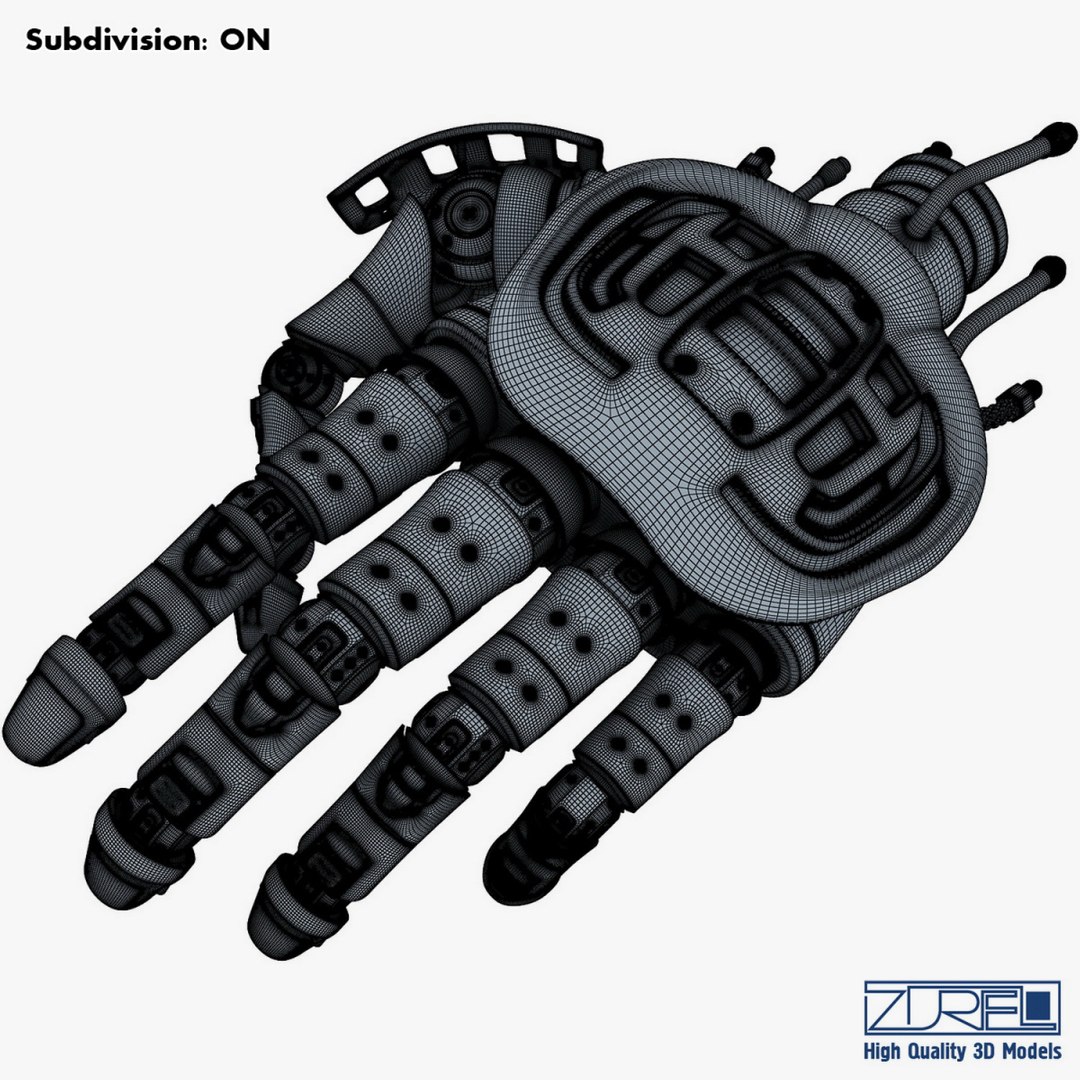 Bio robotic hand v 3D - TurboSquid 1173443