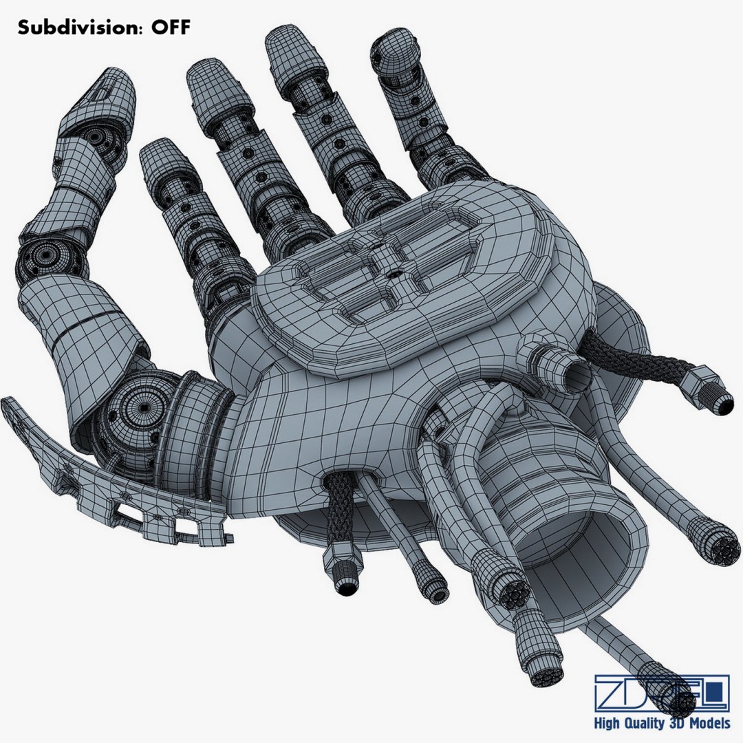 Bio robotic hand v 3D - TurboSquid 1173443