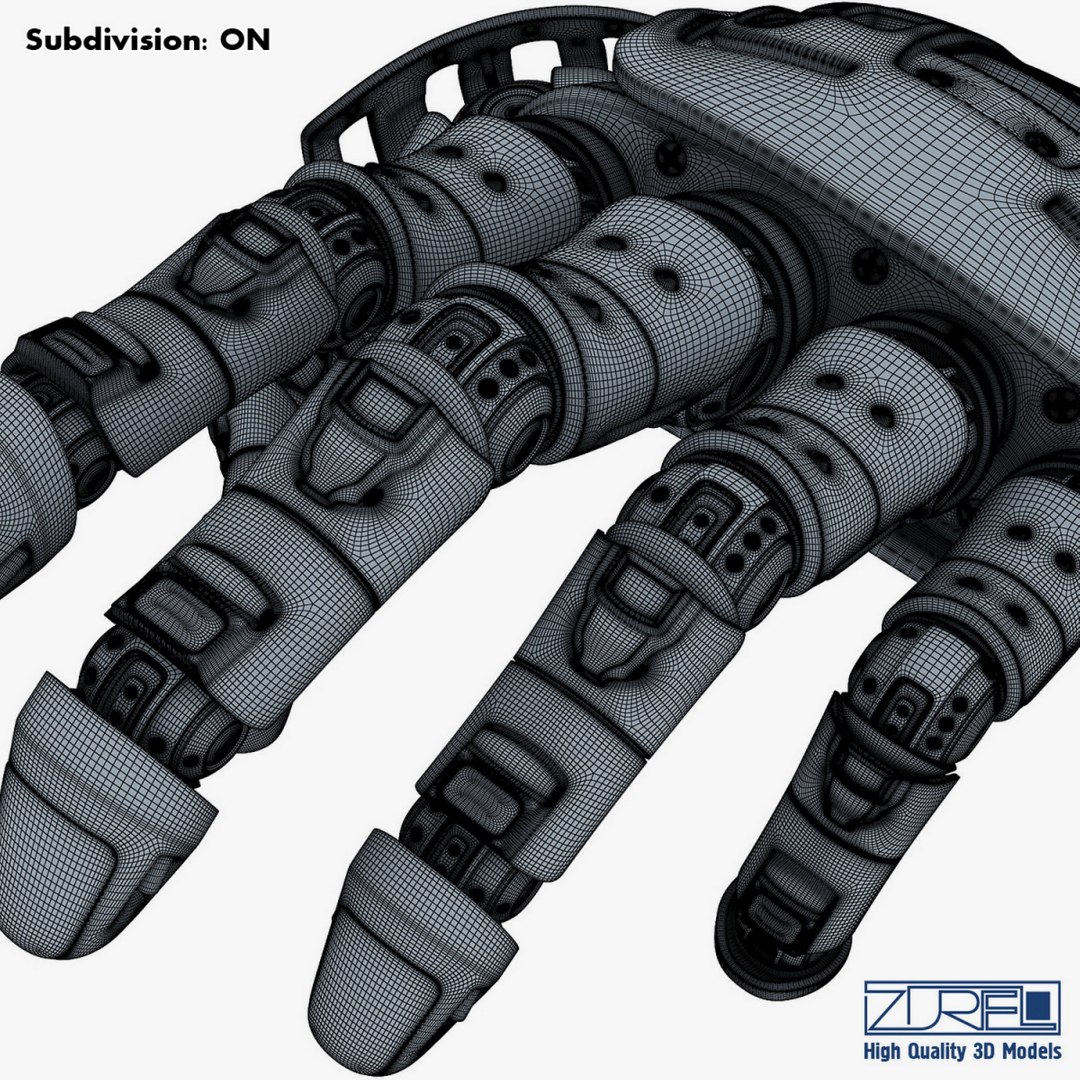 Bio robotic hand v 3D - TurboSquid 1173443