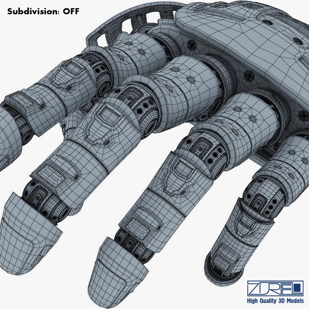 Bio robotic hand v 3D - TurboSquid 1173443