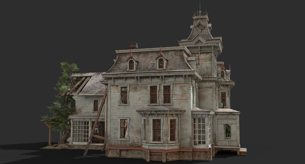 Old abandoned house victorian 3D - TurboSquid 1194614