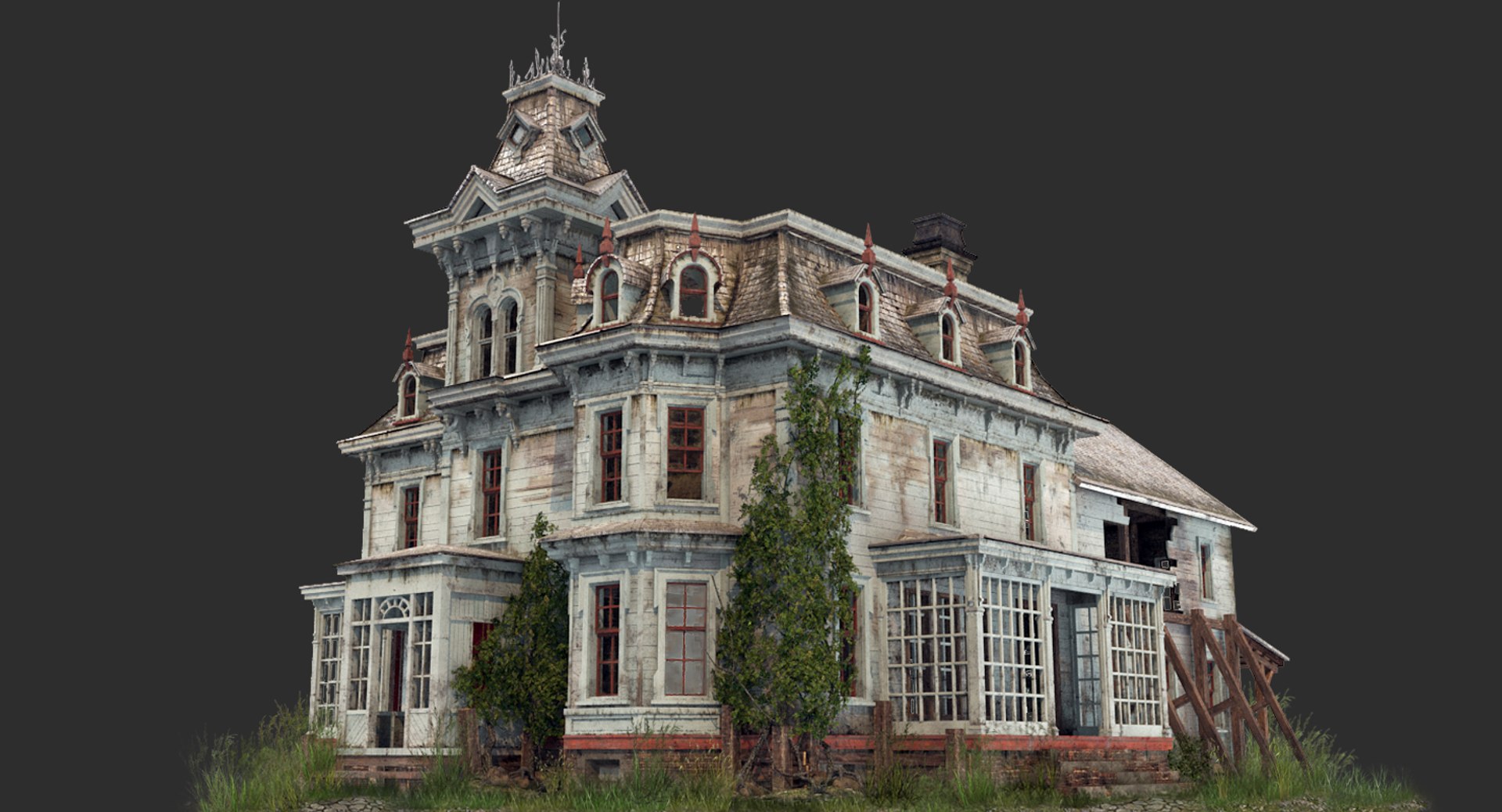 Old Abandoned House Victorian 3D - TurboSquid 1194614