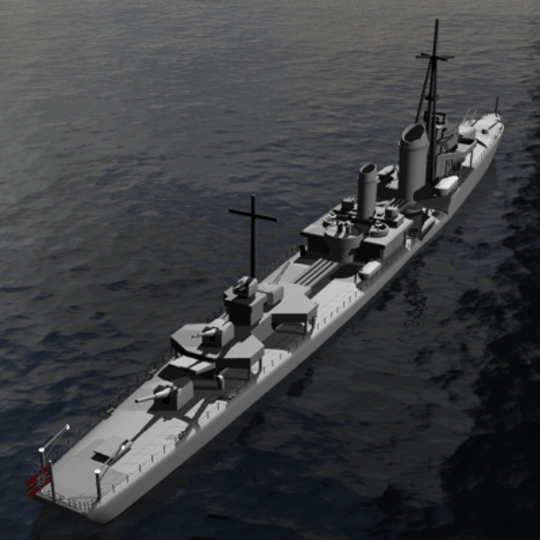 3d Model German Destroyer