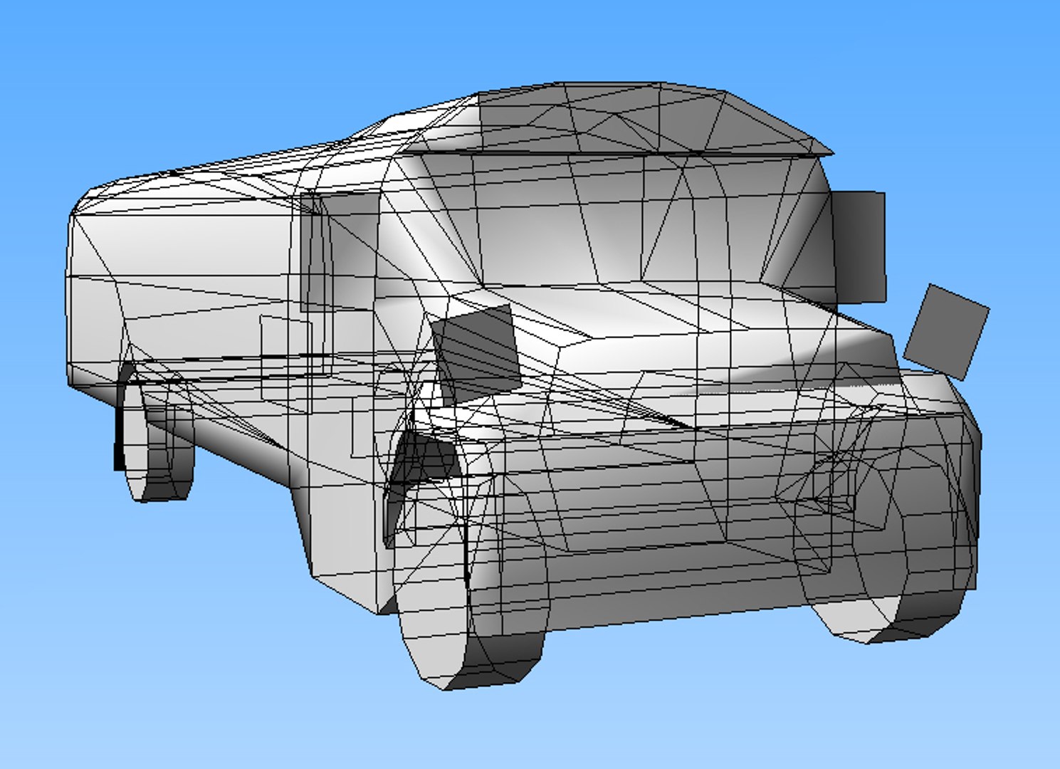 3d model american school bus