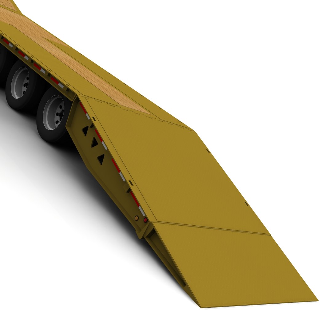3d Trail King Lowboy Dove Model