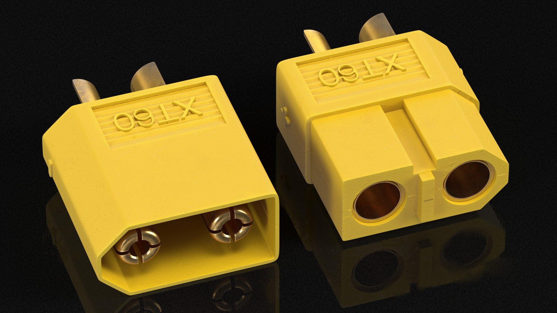 XT60 Connectors 3D Model - TurboSquid 1930794