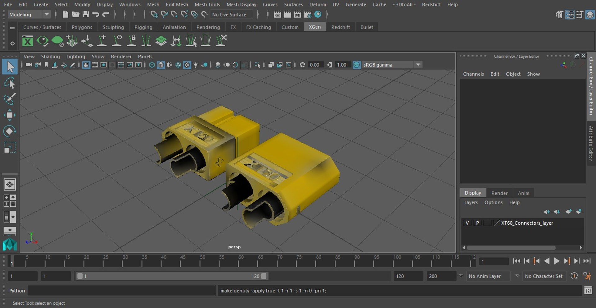 XT60 Connectors 3D Model - TurboSquid 1930794