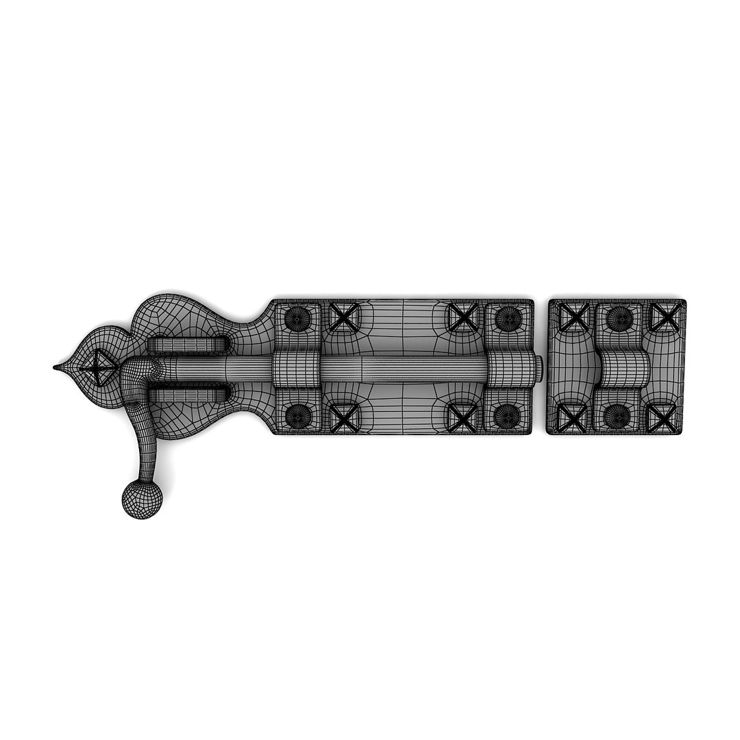 Deadbolt lock 02 3D model - TurboSquid 1398453