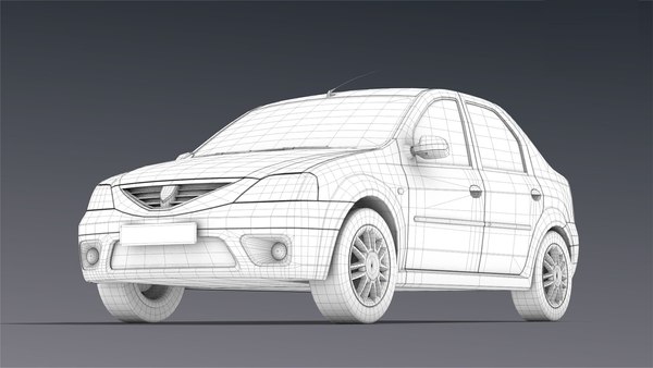 3D low-poly dacia logan 2004 - TurboSquid 1633050