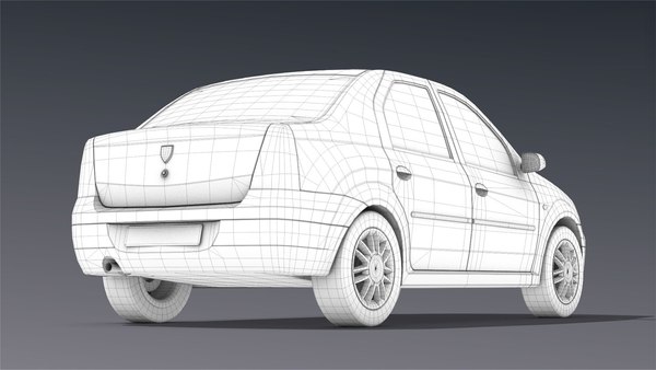 3D low-poly dacia logan 2004 - TurboSquid 1633050