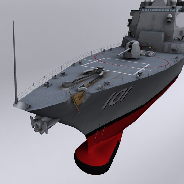 arleigh burke class destroyers 3d model