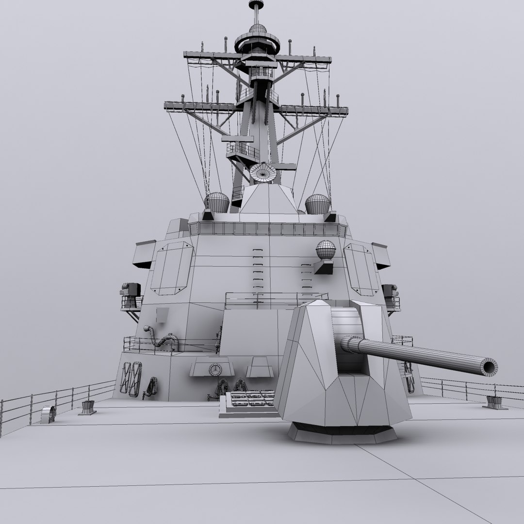 arleigh burke class destroyers 3d model
