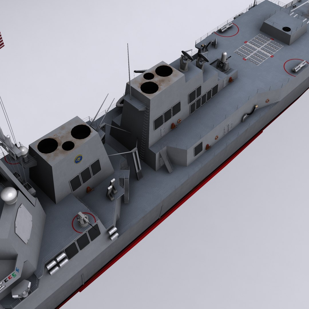 Arleigh Burke Class Destroyers 3d Model