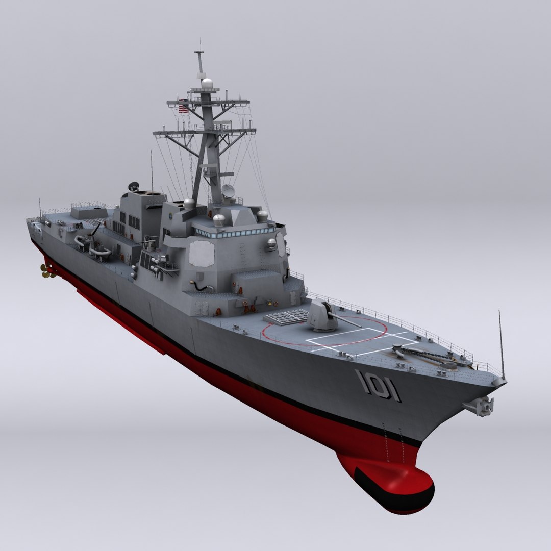 Arleigh Burke Class Destroyers 3d Model