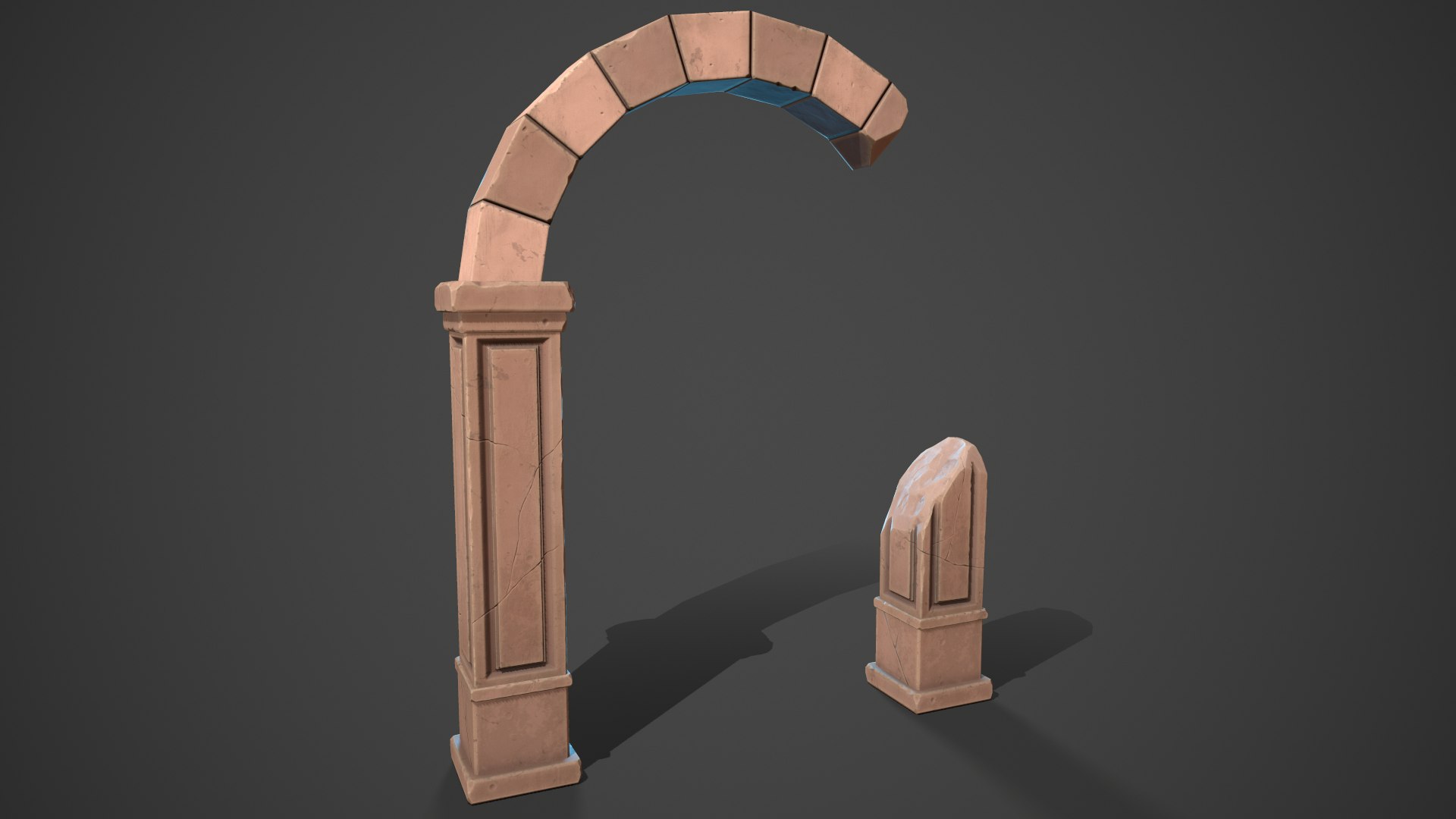 3D Stylized Ruin - TurboSquid 1847185