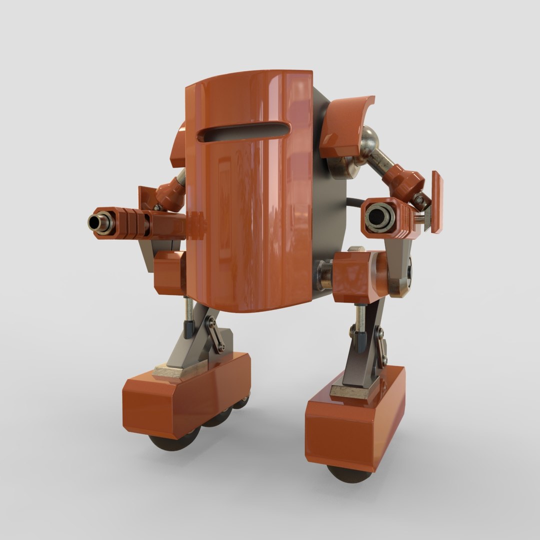 Robot Cartoon C 3D Model - TurboSquid 1190105