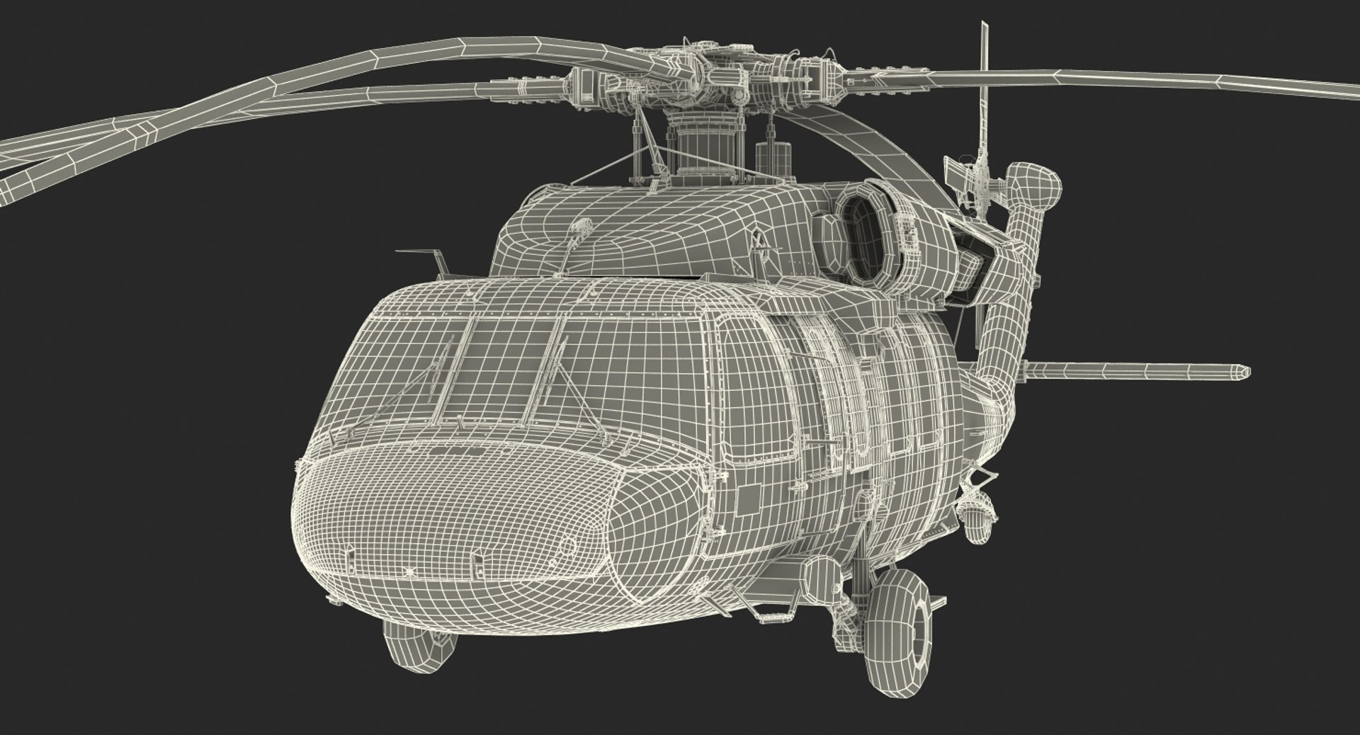 3d model sikorsky uh-60 black hawk