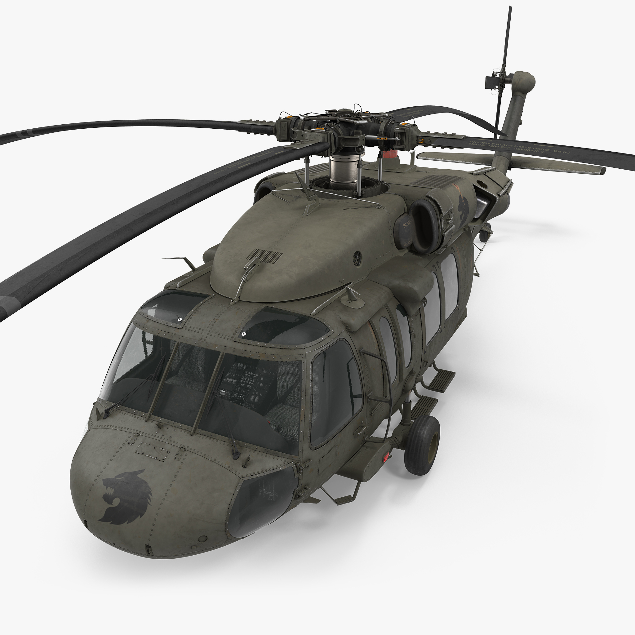 3d model sikorsky uh-60 black hawk