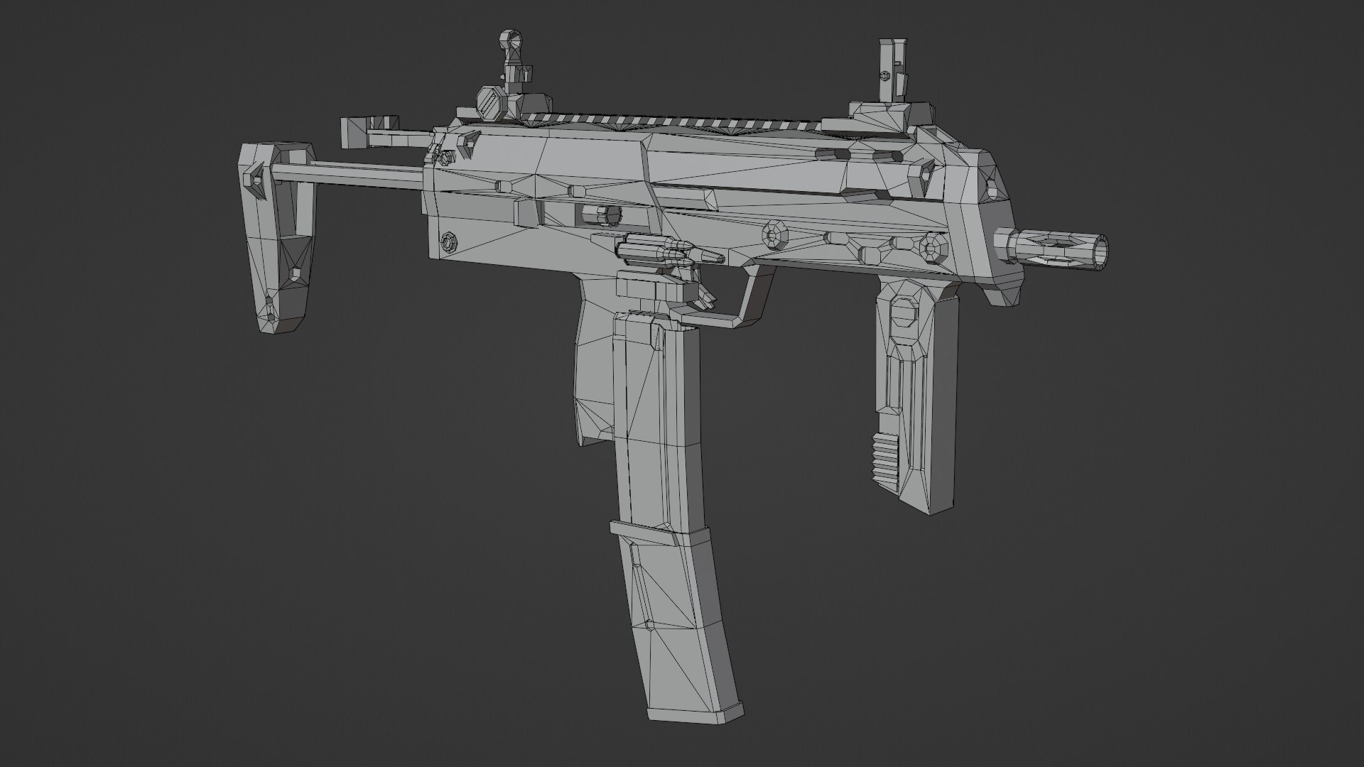 MP7 Submachine Gun 3D - TurboSquid 2230364