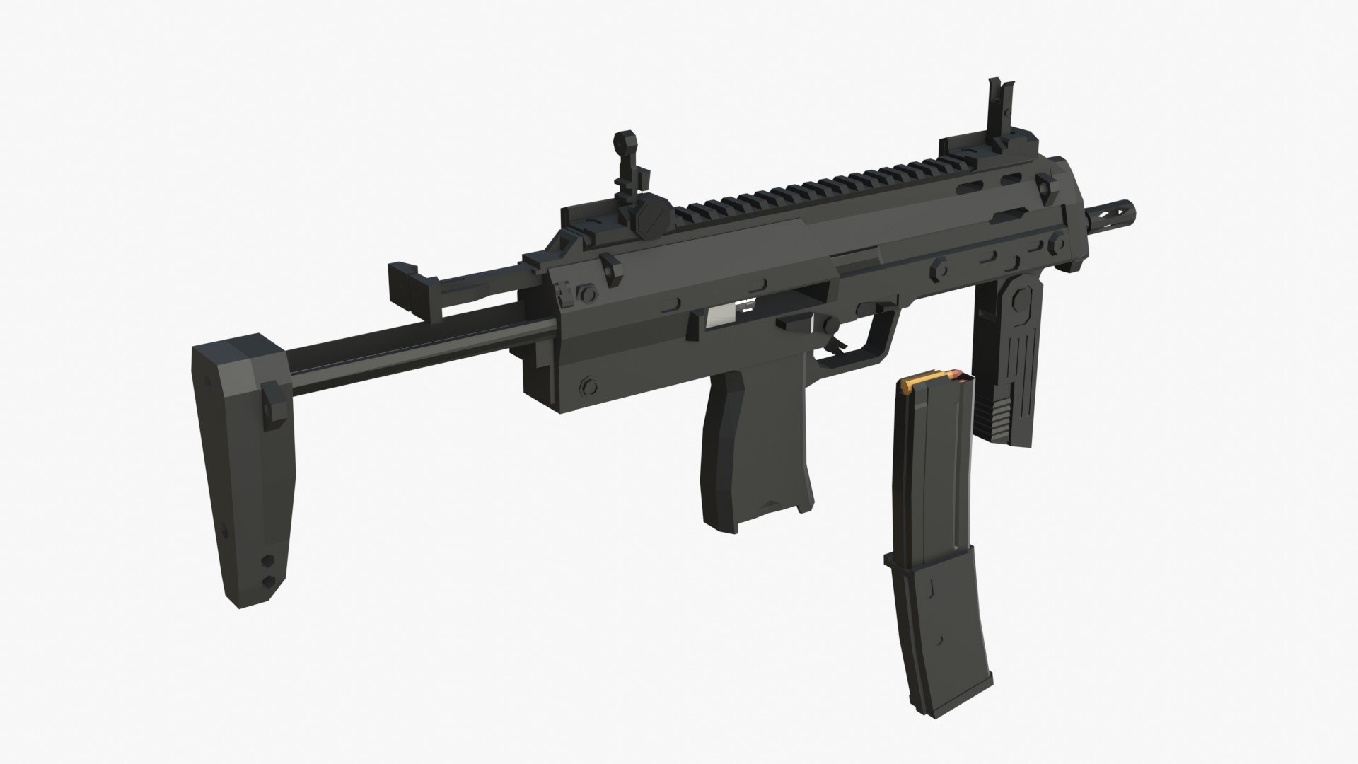 MP7 Submachine Gun 3D - TurboSquid 2230364