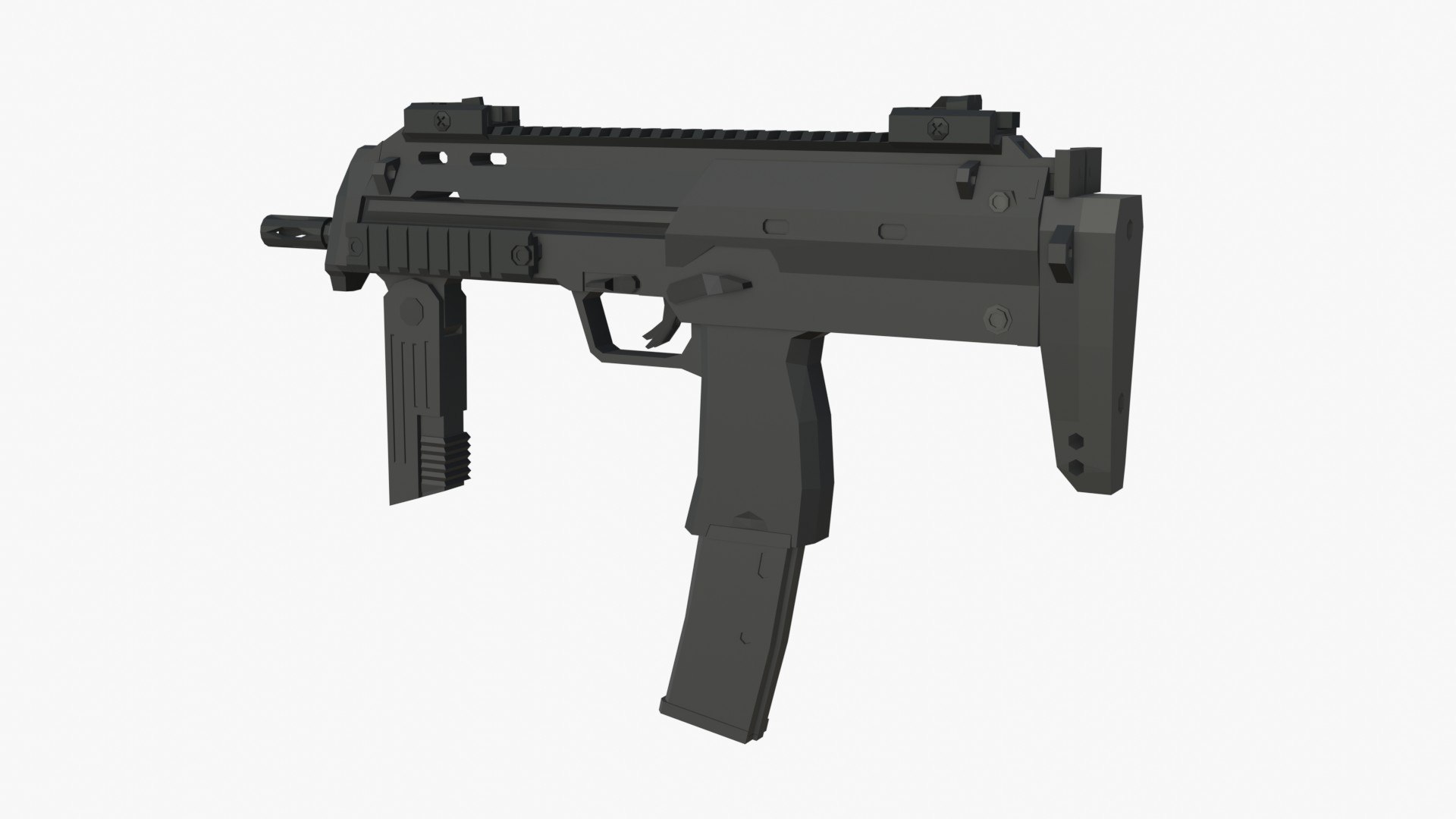MP7 Submachine Gun 3D - TurboSquid 2230364