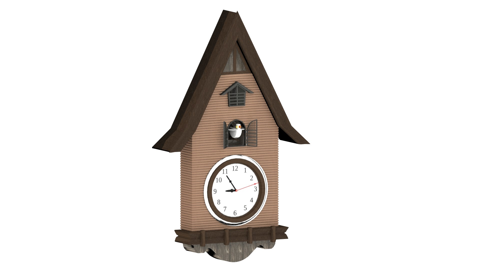 Cuckoo clock 3D model - TurboSquid 1719355