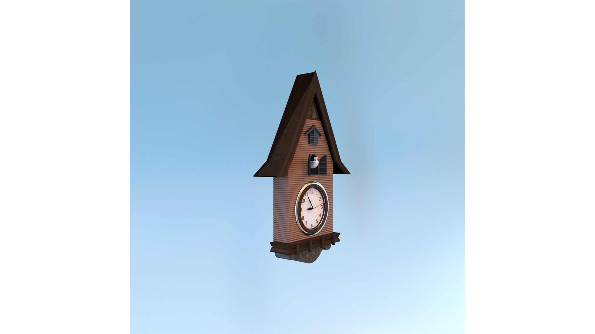 Cuckoo clock 3D model - TurboSquid 1719355
