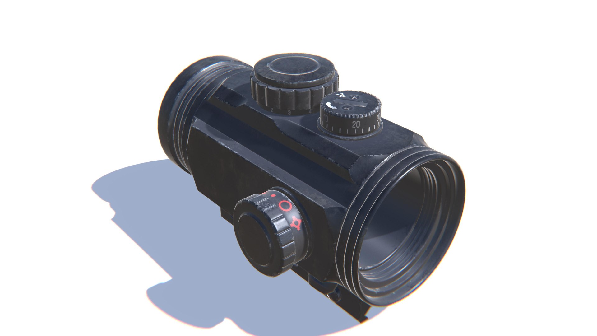 Tactical Collimator Sight 1 Low-poly 3D Model - TurboSquid 1800767