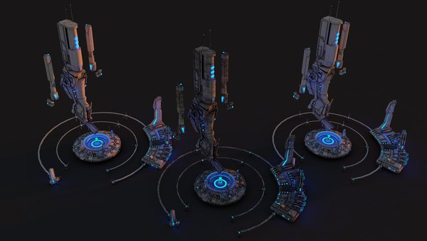 3D sci fi building model - TurboSquid 1273320