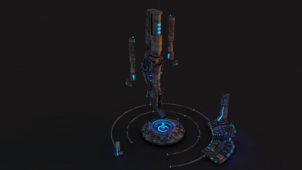 3D sci fi building model - TurboSquid 1273320