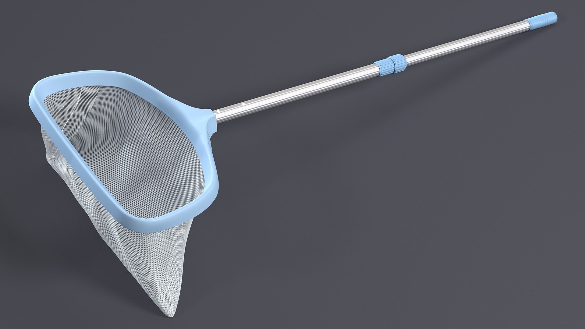 3D Pool Leaf Skimmer Net with Handle - TurboSquid 1966191