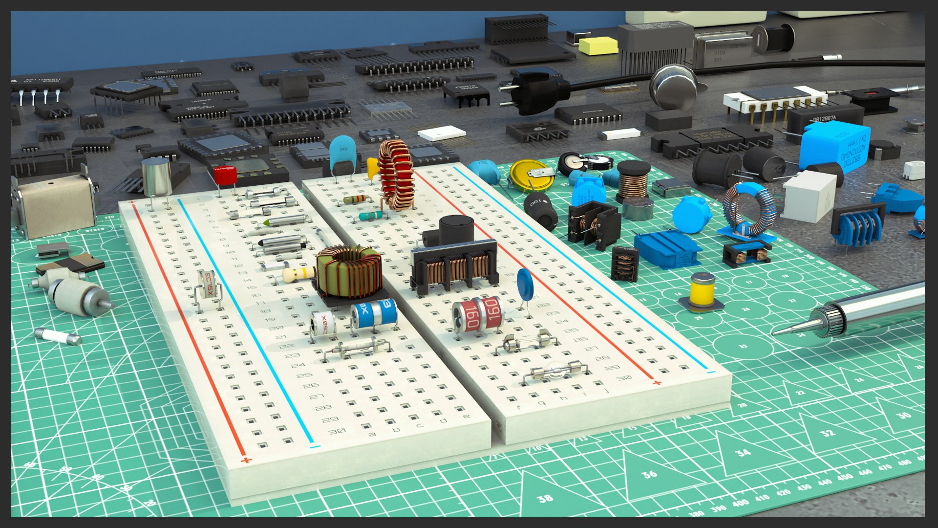 3D Chip Elements Condenser - TurboSquid 1658051