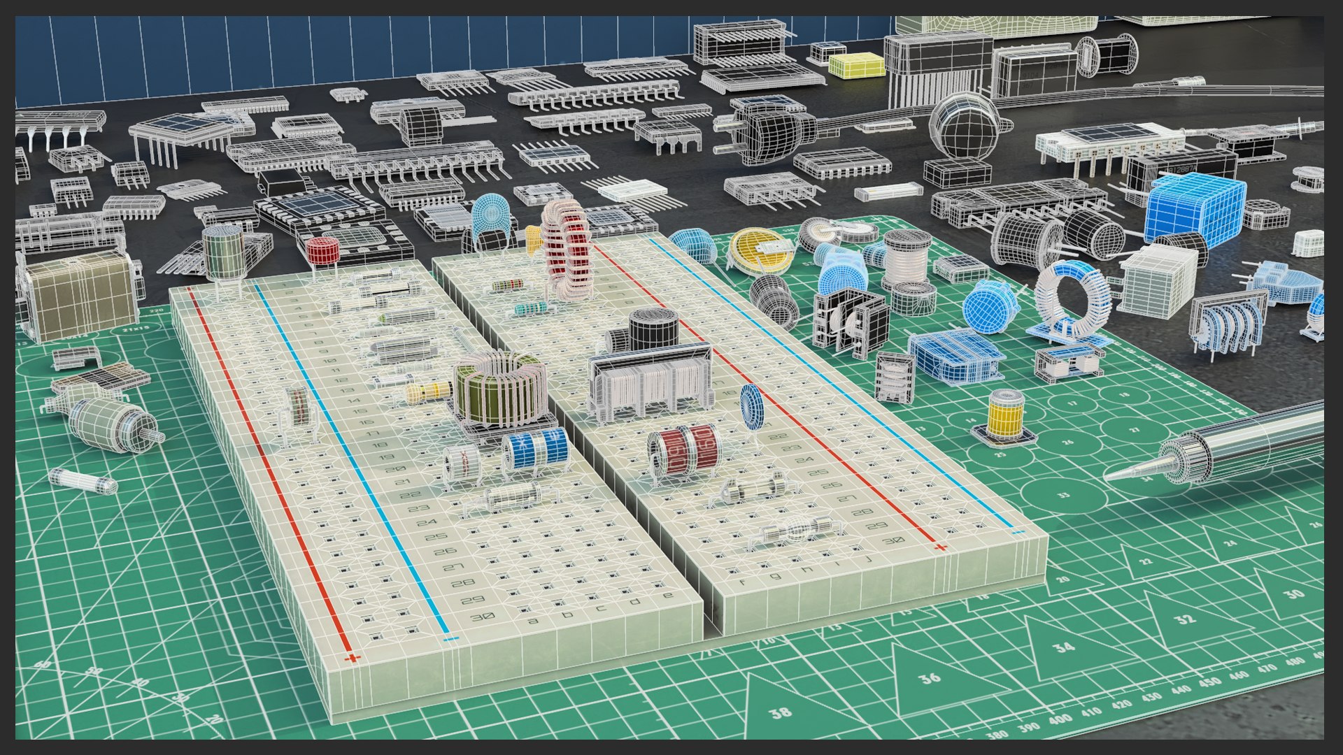 3D Chip Elements Condenser - TurboSquid 1658051