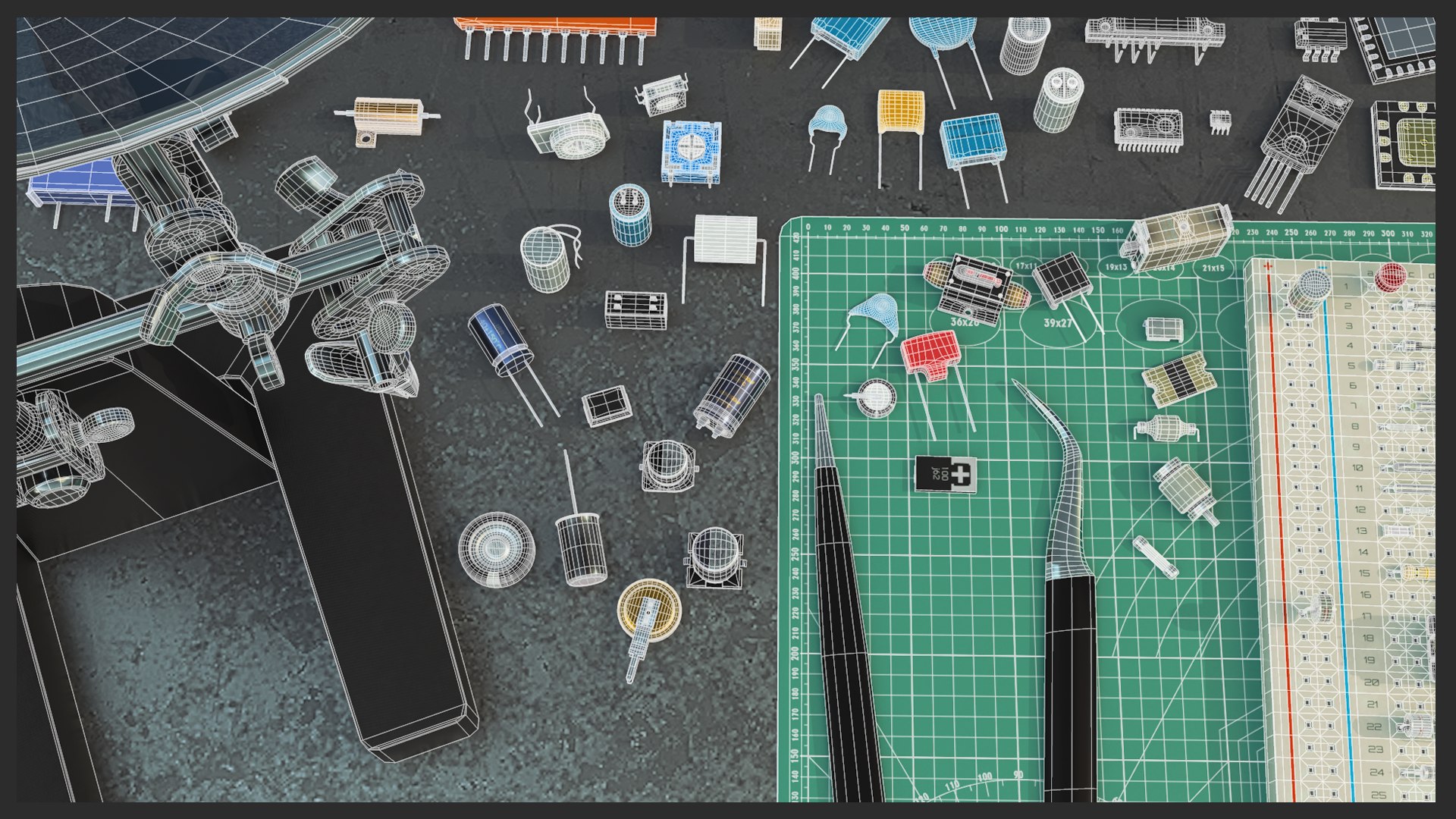 3D Chip Elements Condenser - TurboSquid 1658051