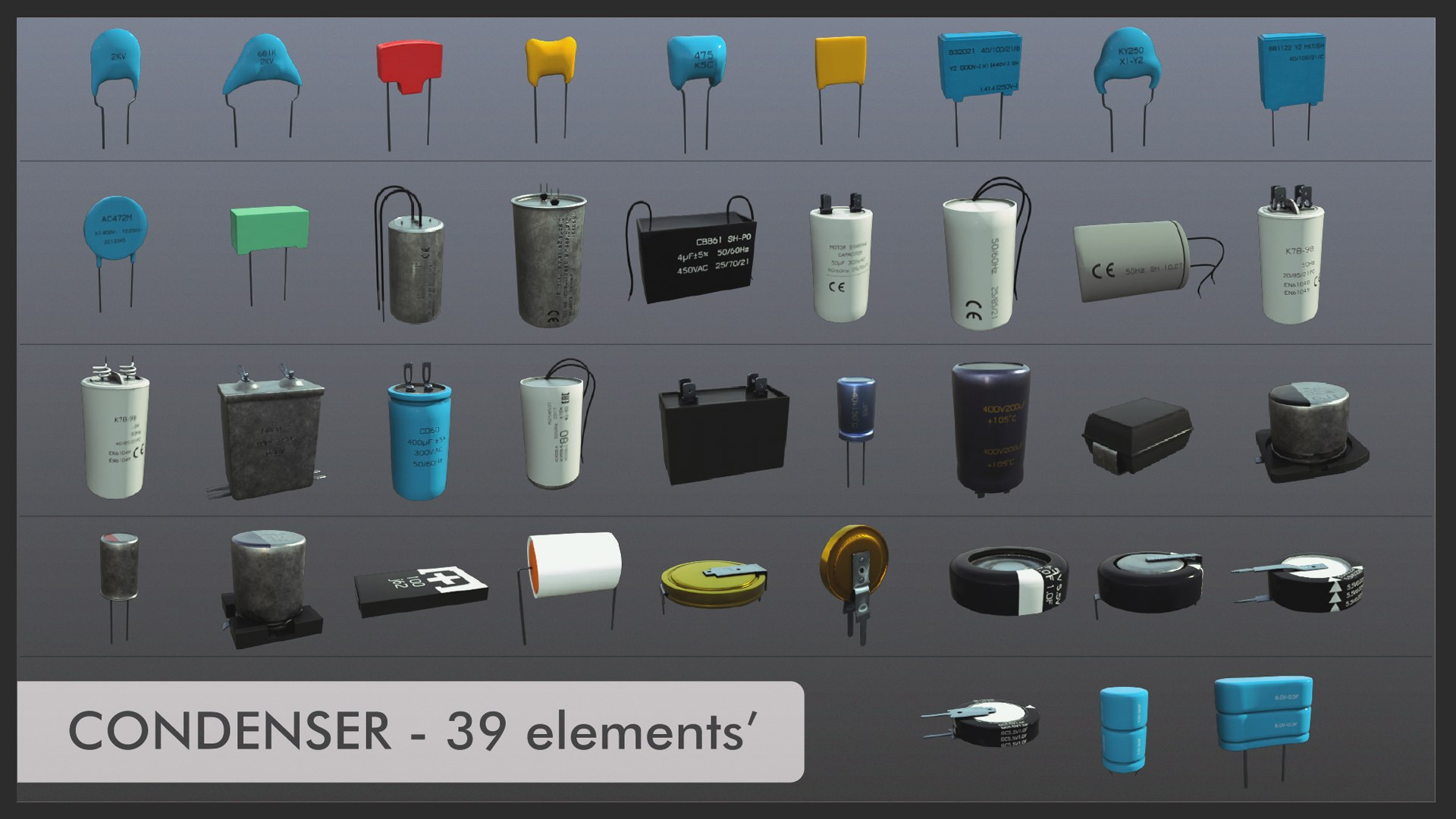 3D Chip Elements Condenser - TurboSquid 1658051