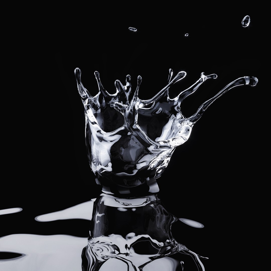 3D Water Drop Crown - TurboSquid 1800594