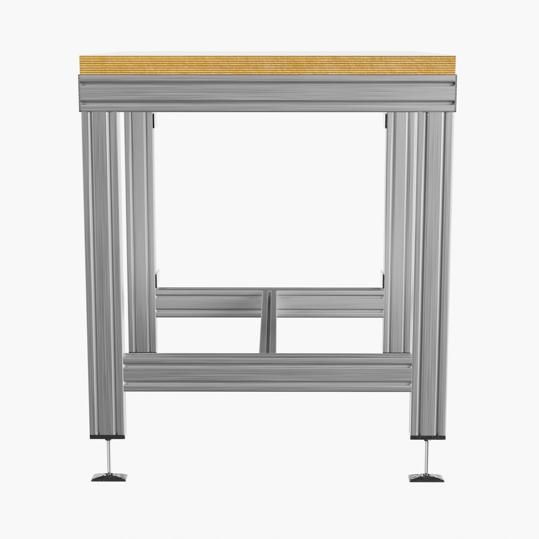Modern Aluminium Profile Workbench Table For Industrial Facility 3D ...