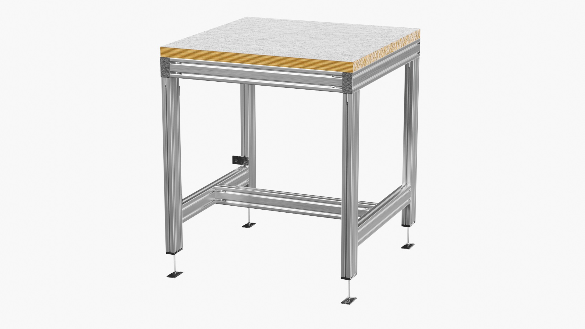 Modern Aluminium Profile Workbench Table For Industrial Facility 3D ...