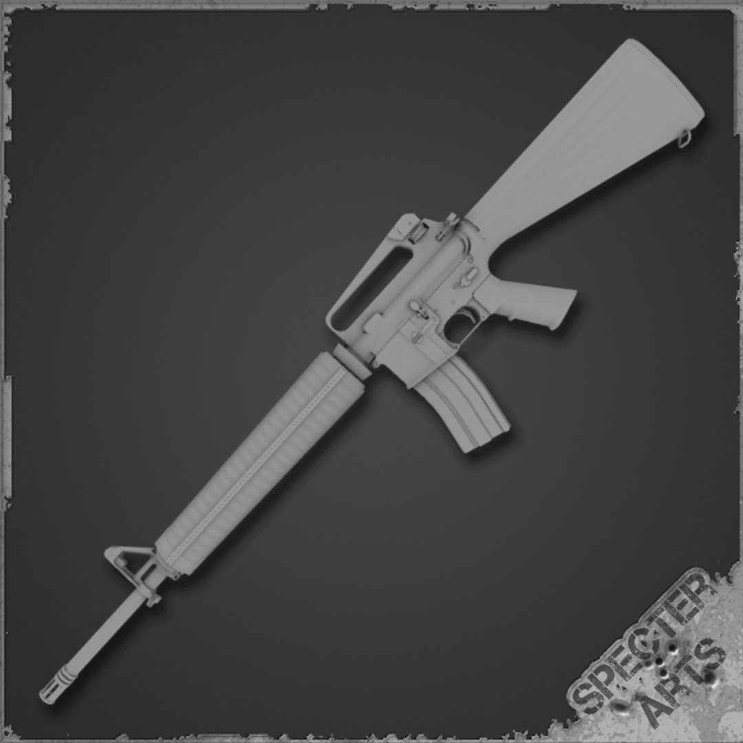 3d M16a2 Rifle