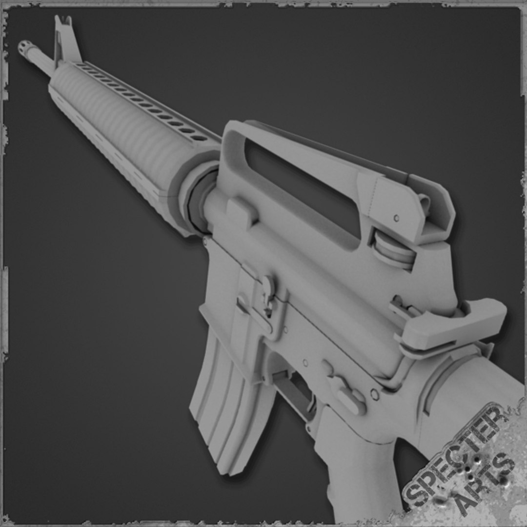 3d M16a2 Rifle