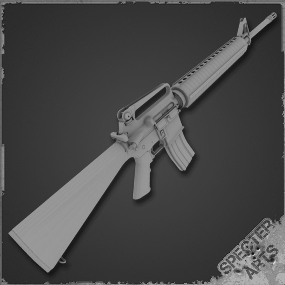 3d M16a2 Rifle